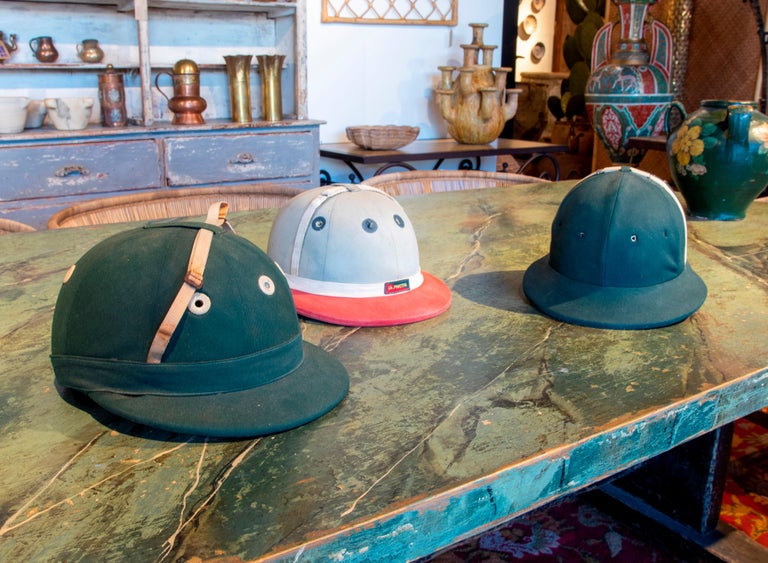 Decorative Set of Three Polo Helmets from La Martina and Patey London ...