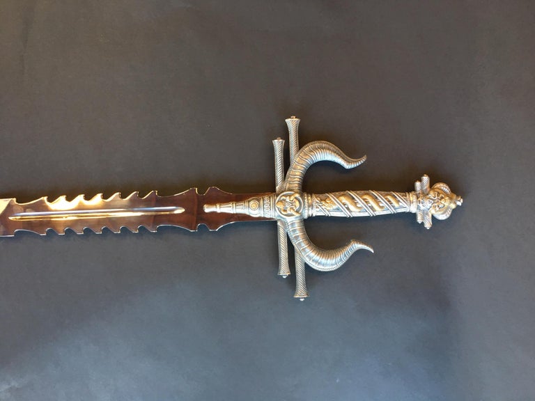 Decorative Spanish Metal Sword For Sale at 1stDibs