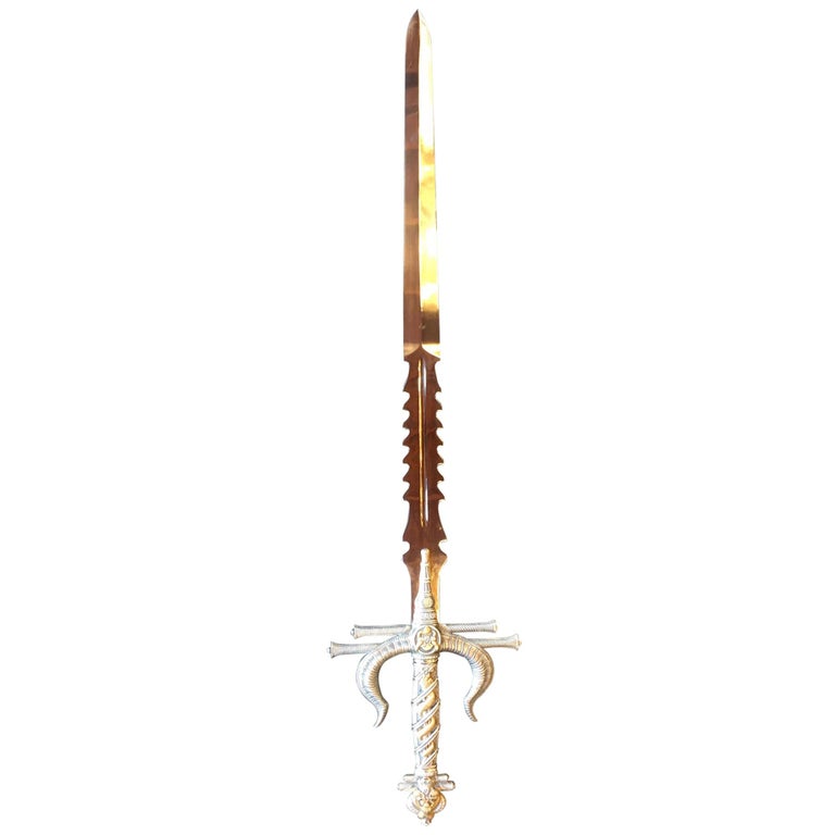 Decorative Spanish Metal Sword For Sale at 1stDibs