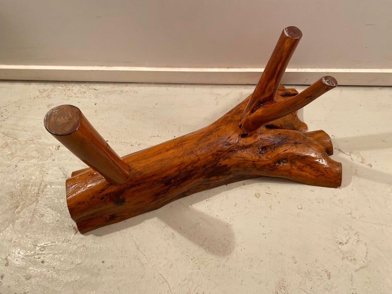 Decorative Split Wood Log Coffee or Side Table or Bench at 1stDibs ...