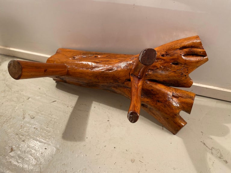 Decorative Split Wood Log Coffee or Side Table or Bench at 1stDibs ...