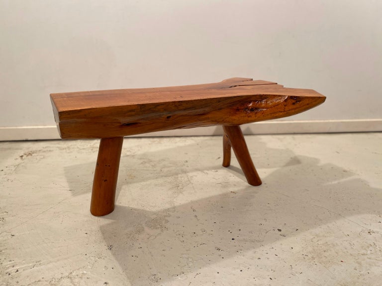 Decorative Split Wood Log Coffee or Side Table or Bench at 1stDibs ...
