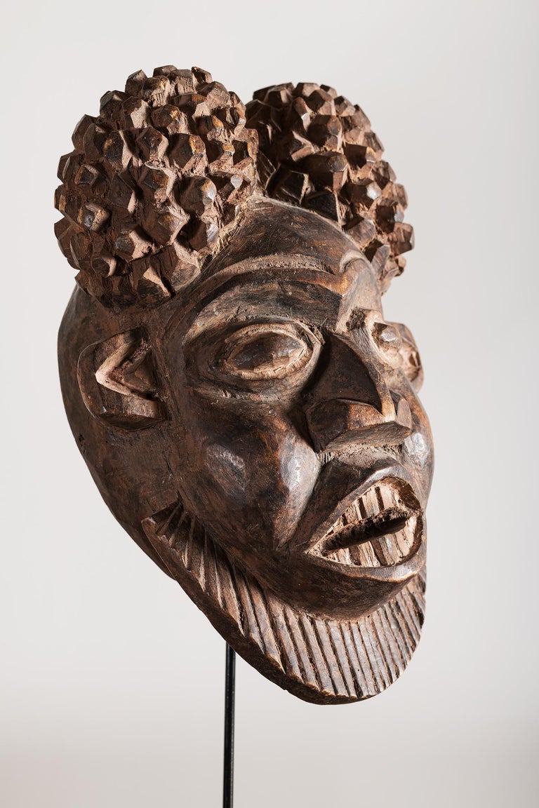 Decorative African Mask, Cameroon, 1950s at 1stDibs