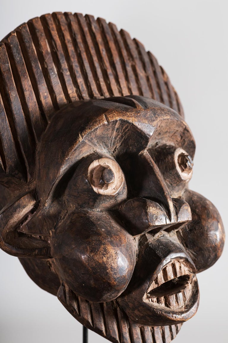 Decorative African Mask, Cameroon, 1950s For Sale at 1stDibs