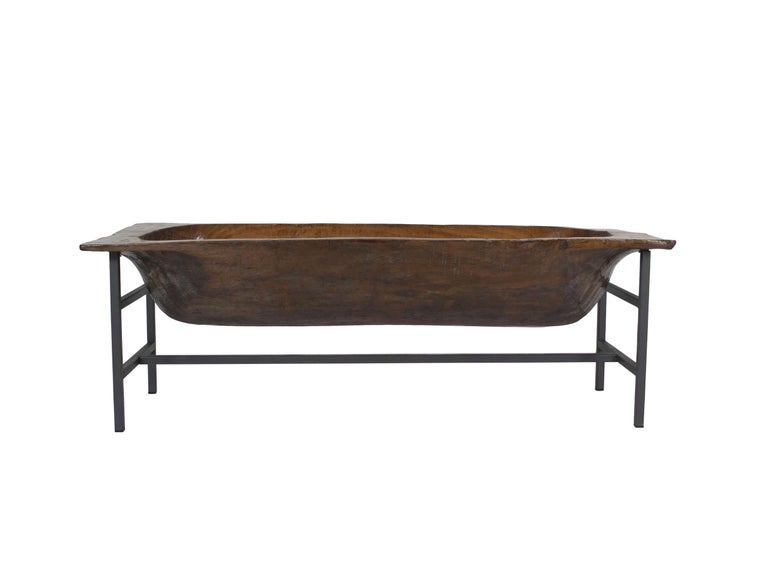 Decorative Trough in Wood and Metal For Sale at 1stDibs