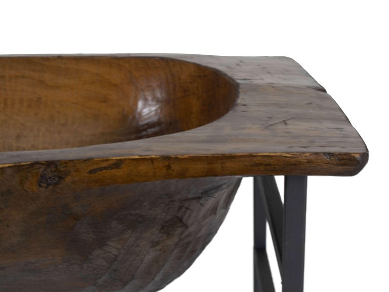 Decorative Trough in Wood and Metal For Sale at 1stDibs