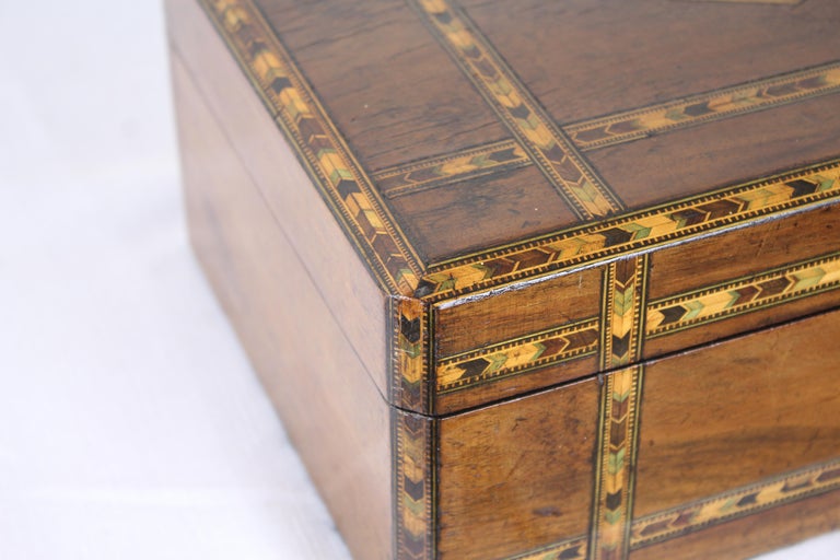 Decorative Tumbridgeware Inlaid Box For Sale at 1stDibs