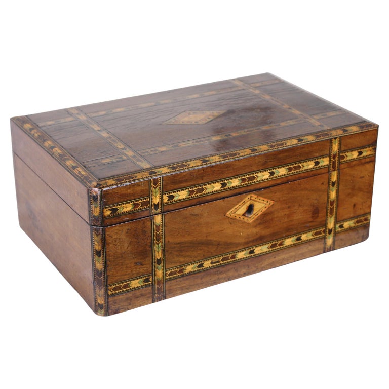 Decorative Tumbridgeware Inlaid Box For Sale at 1stDibs