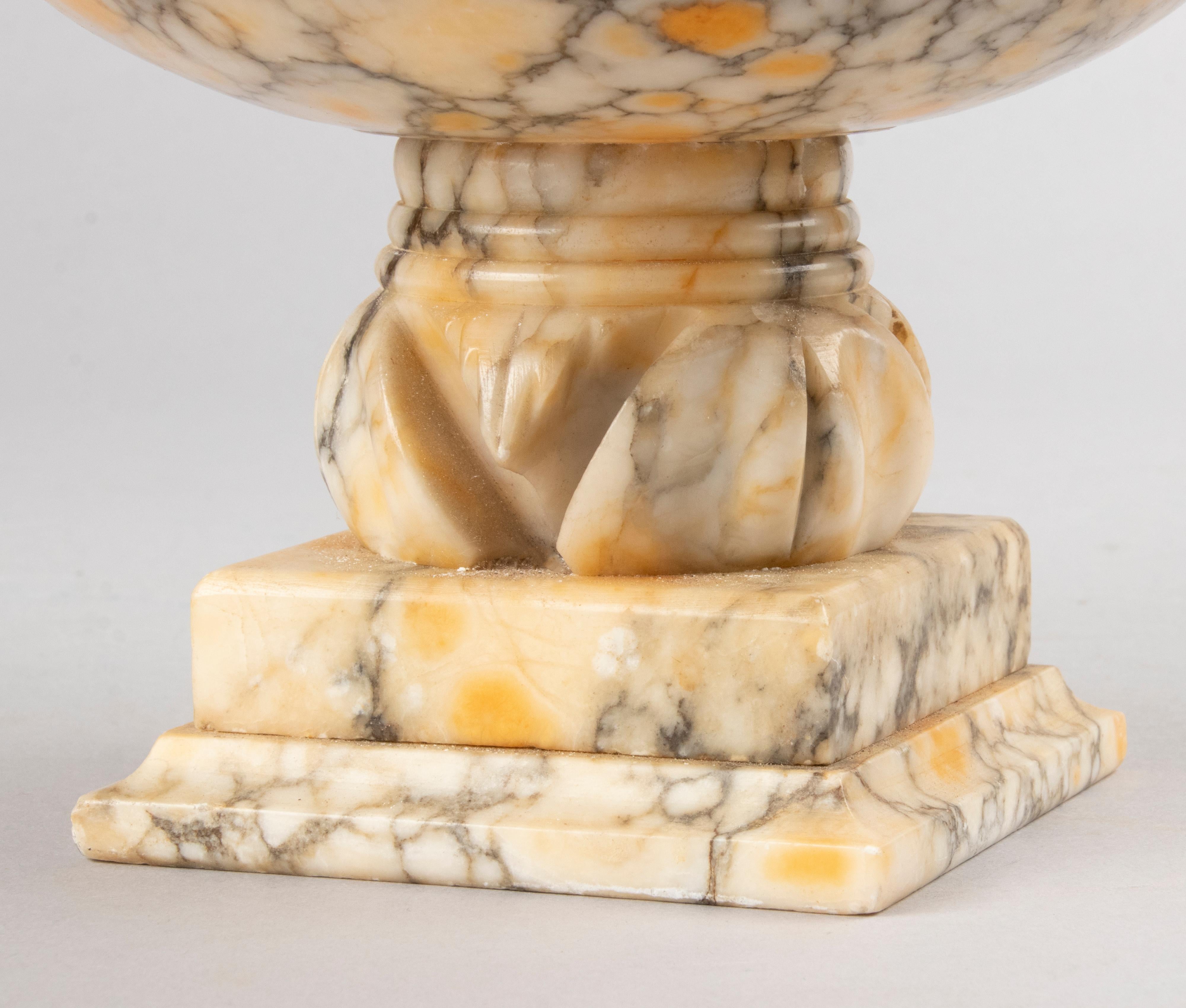 Decorative Vintage Marble Bowl with Birds at 1stDibs | alabaster bird ...