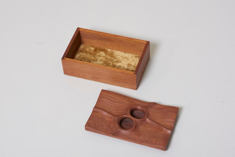 Decorative Wooden Jewelry Box, USA, 1970s at 1stDibs