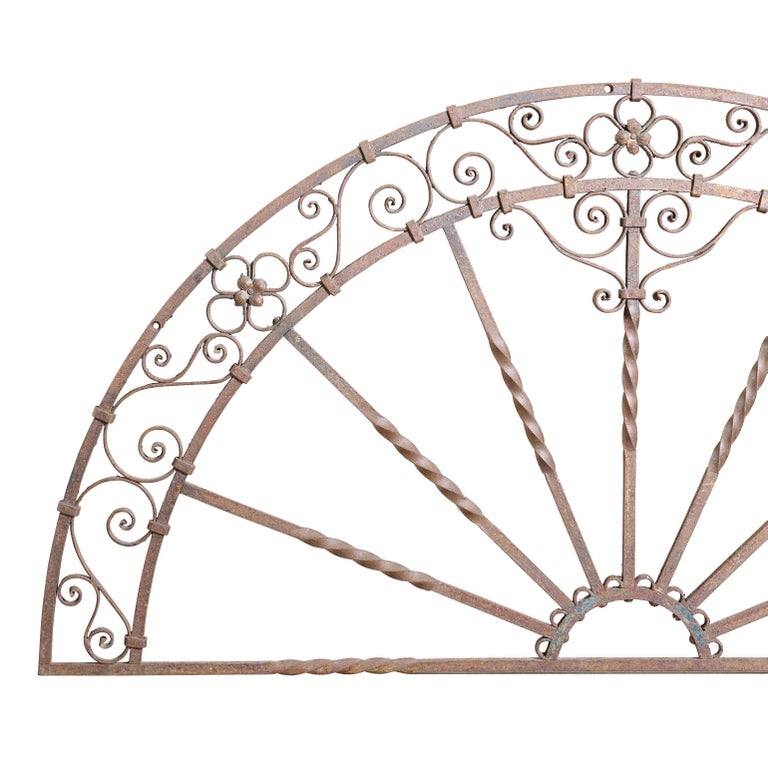 Decorative Wrought Iron Grill For Sale at 1stDibs