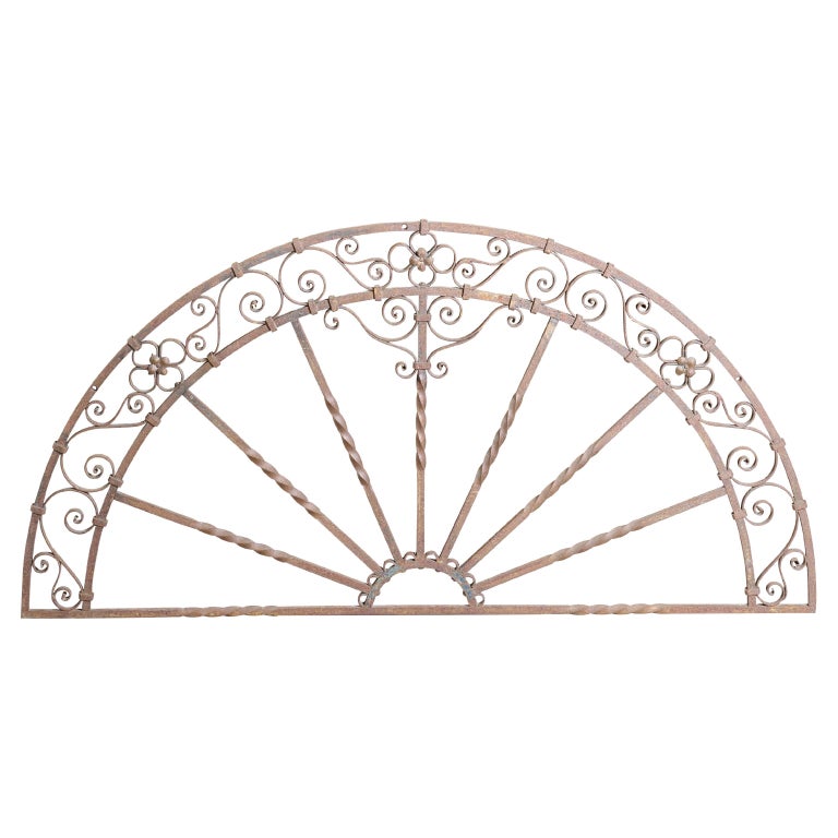Decorative Wrought Iron Grill For Sale at 1stDibs