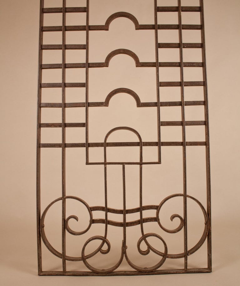 Decorative Wrought Iron Window Grill at 1stDibs | wrought iron window ...