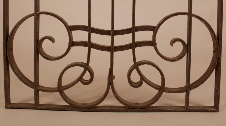 Decorative Wrought Iron Window Grill at 1stDibs | wrought iron window ...