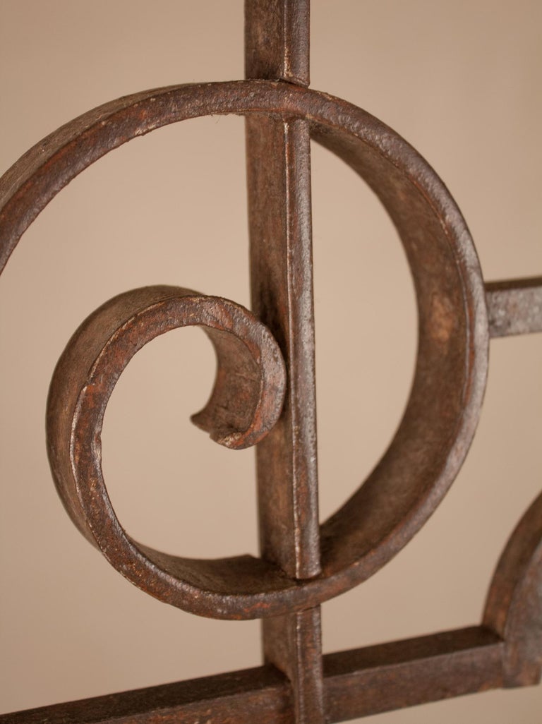 Decorative Wrought Iron Window Grill at 1stDibs | wrought iron window ...