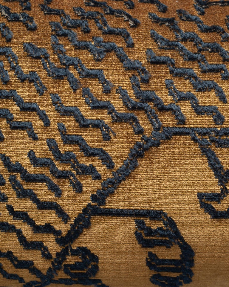 Dedar Tiger Mountain Fauve Black and Gold Velvet Pillow by Studio ...