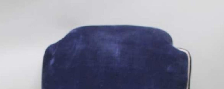 Deep Blue Club Chair For Sale at 1stDibs