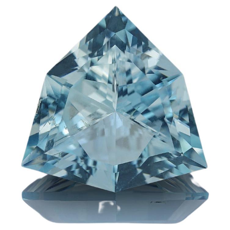 22.49 Carat GIA Certified Intense Blue Emerald Aquamarine Natural ...
