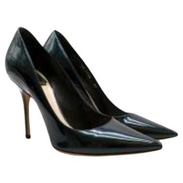 Dior Checkerboard J'Adior Slingback Leather Flat Shoes For Sale at 1stDibs