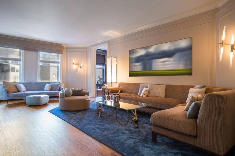 "Deep Blue Transition" Blue, Green Oil on Canvas by Storm Chaser Ian ...