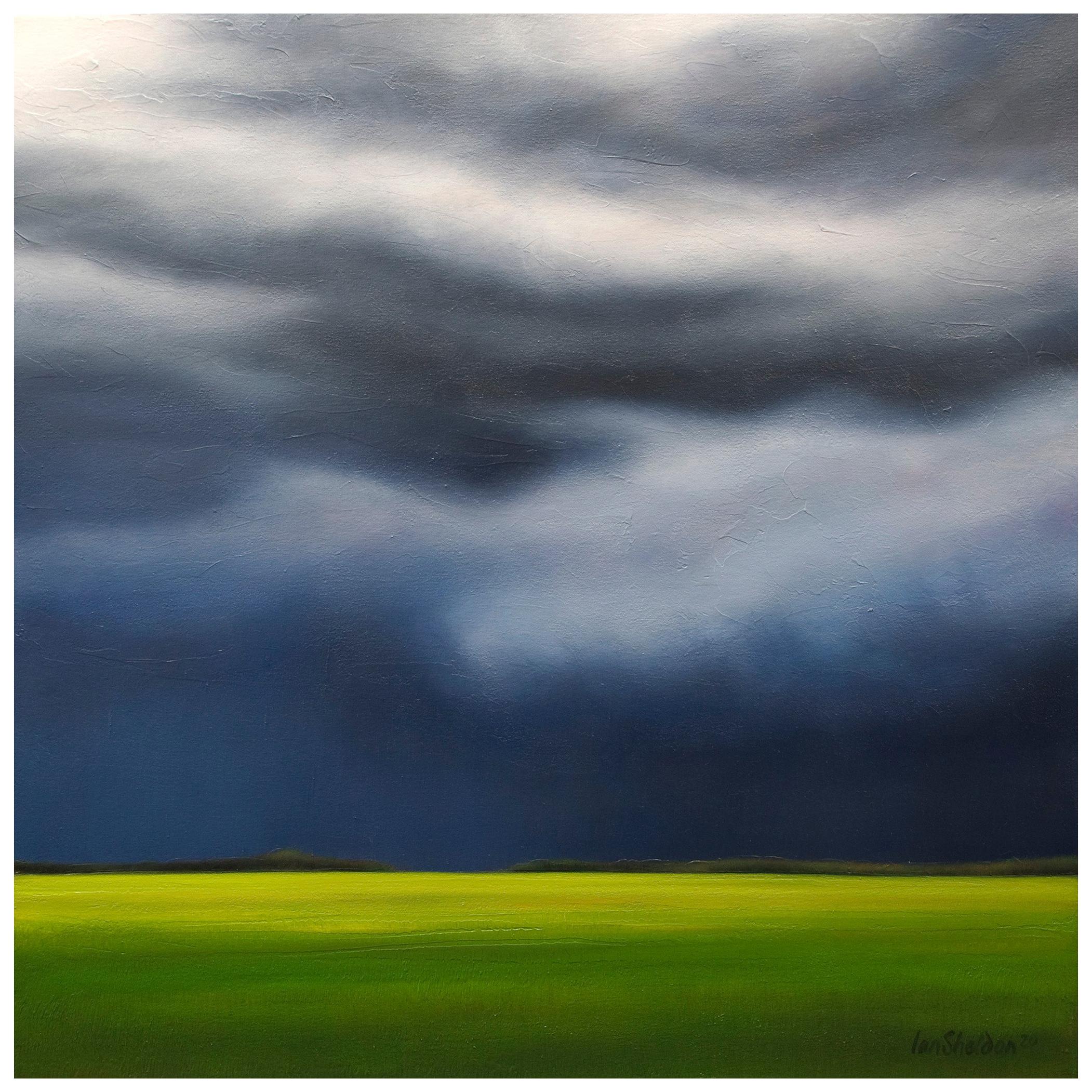 "Big Storm Palette" Green, Blue Oil Landscape by Storm Chaser Ian ...