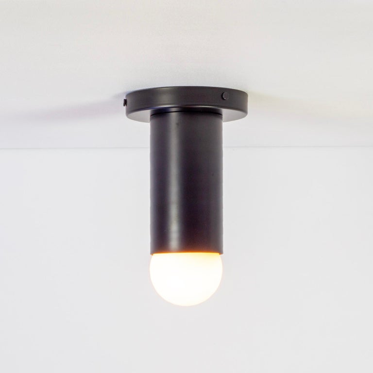 Deep Flush Mount by RESEARCH Lighting, Black, Made to Order For Sale at ...
