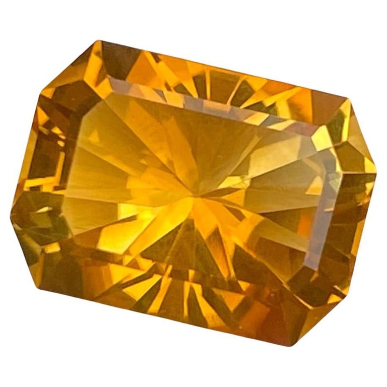 Deep Golden Citrine Gemstone 7.40 Carats Citrine Gemstone Citrine for Jewellery For Sale at 1stDibs