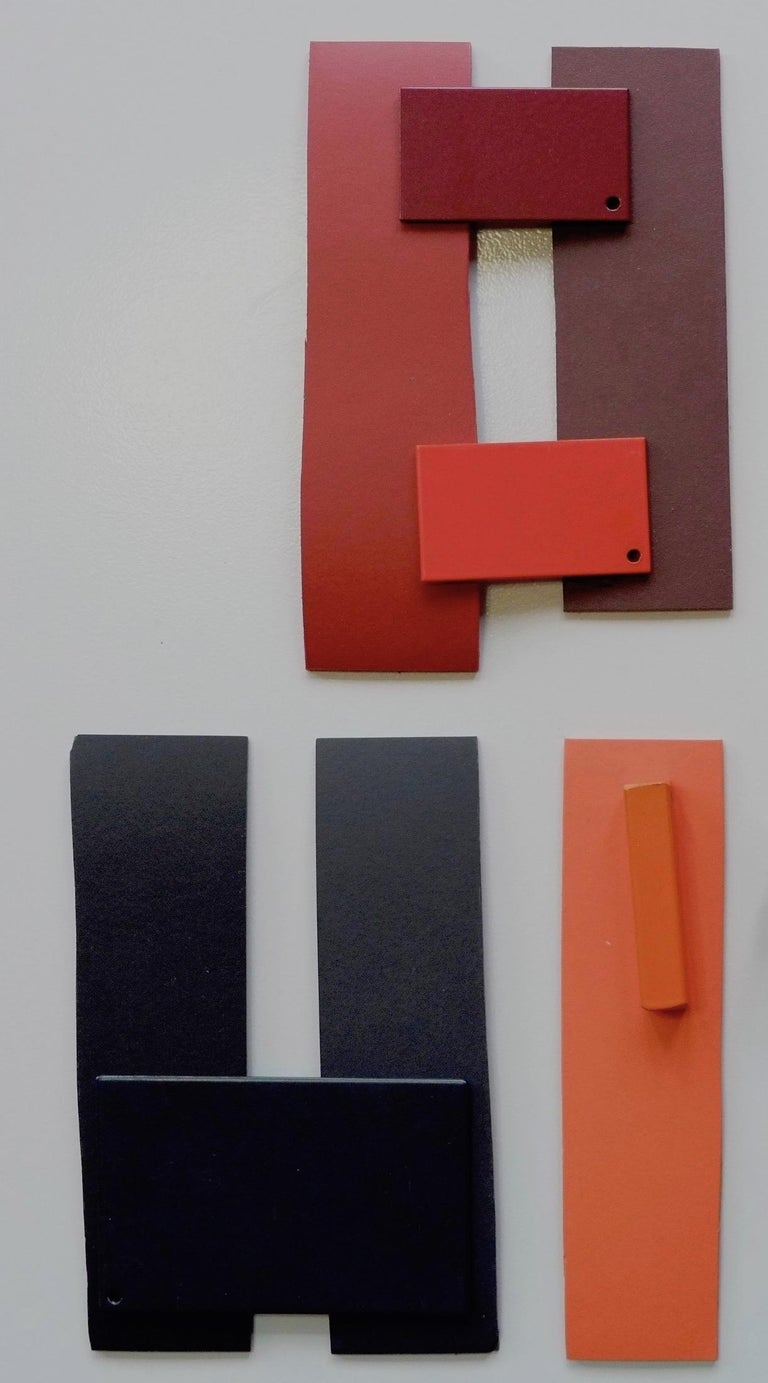 Deep Green Study Desk with Natural Linoleum Table Top, Customizable For ...