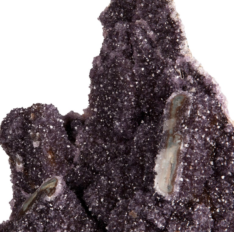 Deep Purple Beautifully Shaped Amethyst Cluster with Stalactites on ...
