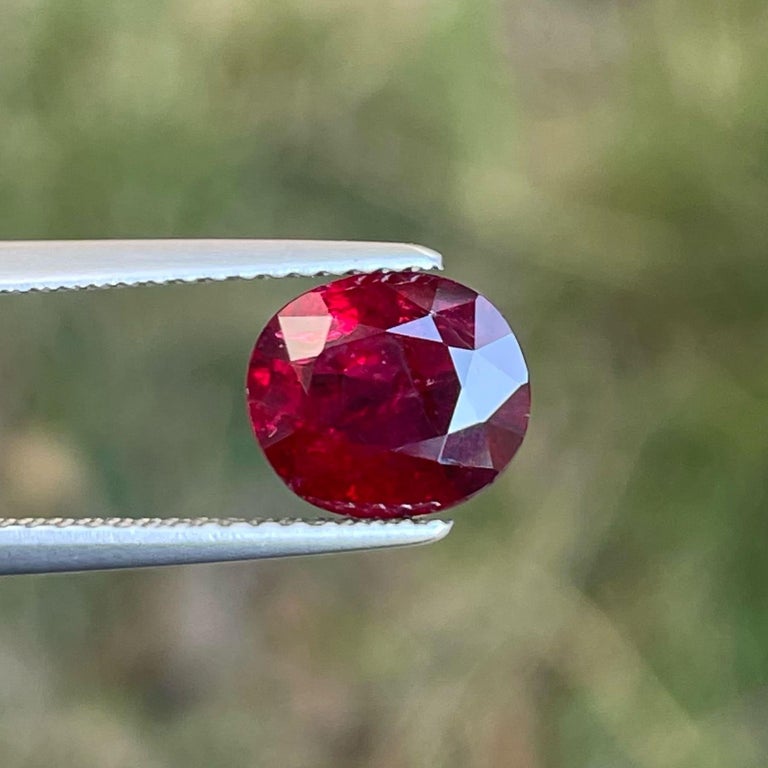 Deep Red Natural Ruby Gemstone 2.03 Carats Ruby Gem Ruby Gemstone Ruby ...