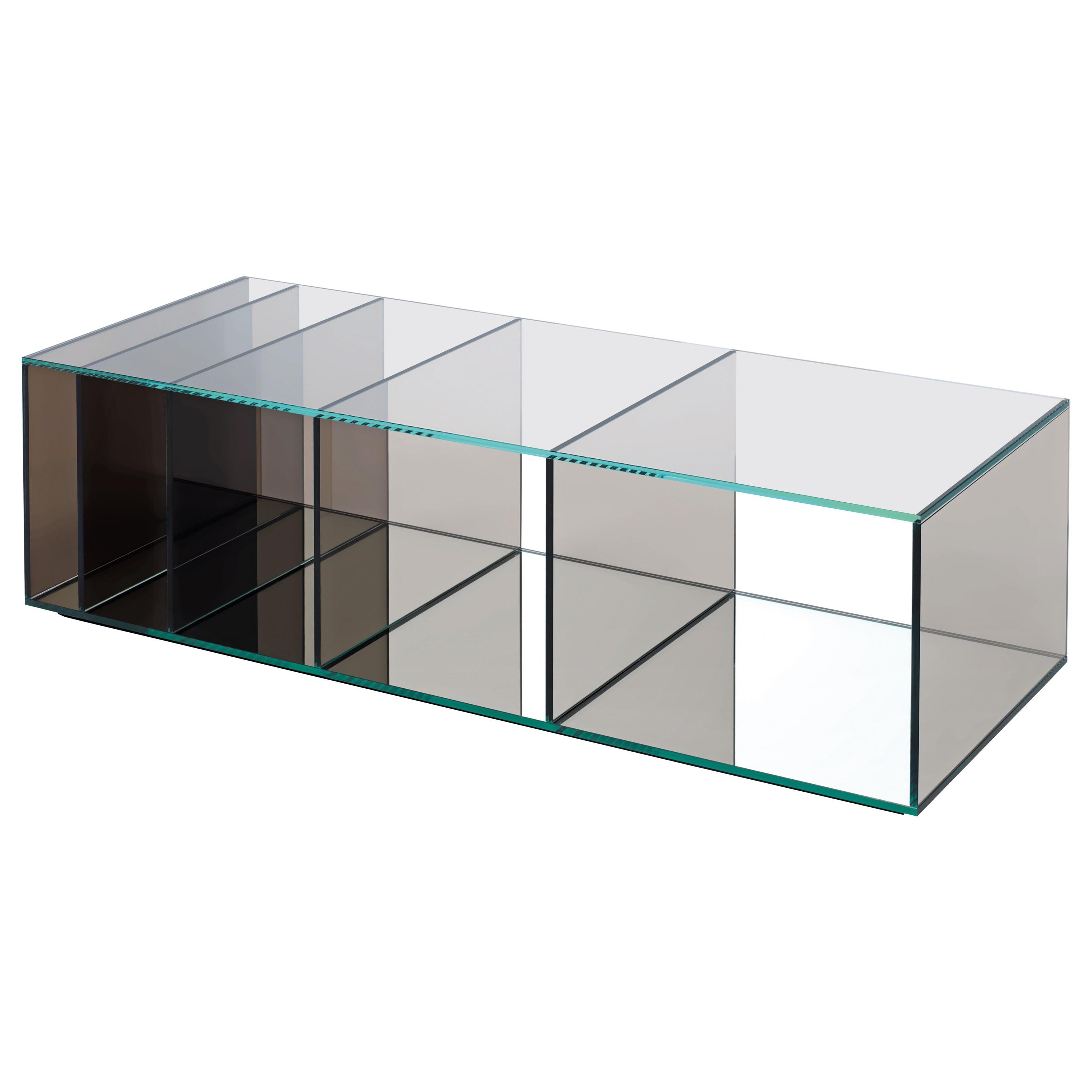 DEEP SEA Small Low Table in Blue Transparent Glass, by Nendo for Glas ...