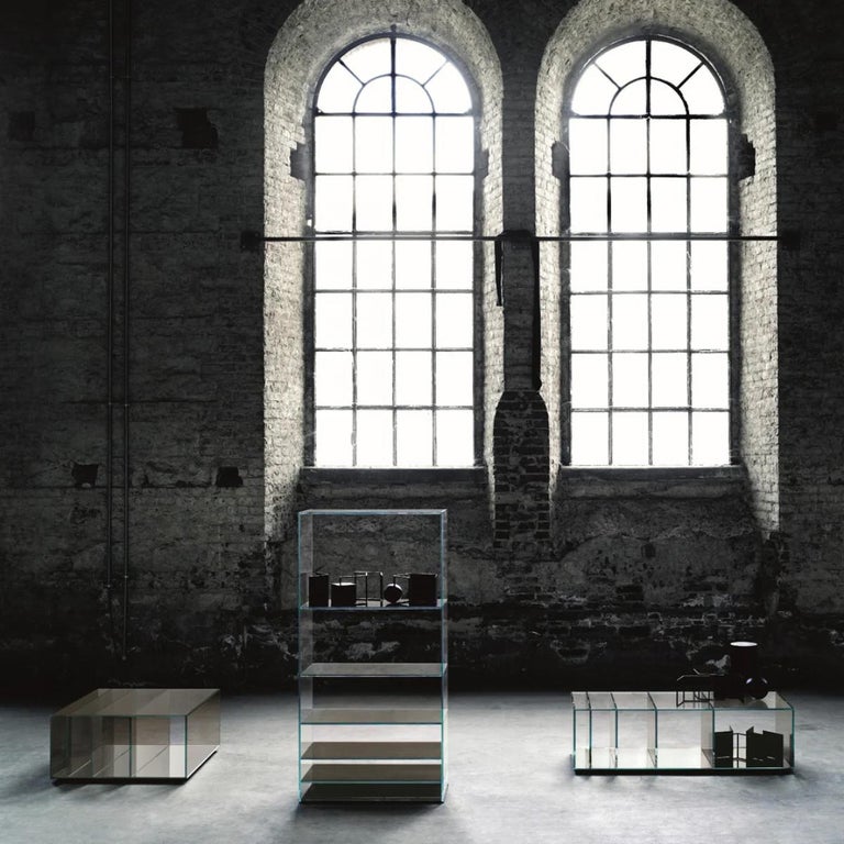DEEP SEA Small Low Table in Blue Transparent Glass, by Nendo for Glas ...