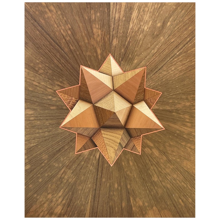 "ATOMS OF THE UNIVERSE" Marquetry Artwork by Emma Wood - w o o d p o p ...