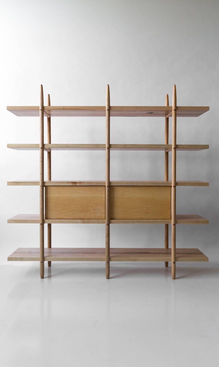 Deepstep Shelving, Maple and Ebony Modular Storage with Fine Wood ...