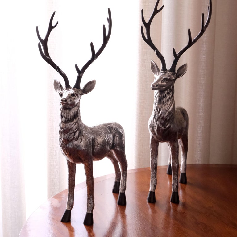 Deer by Alcino Silversmith Handcrafted in Sterling Silver with ...