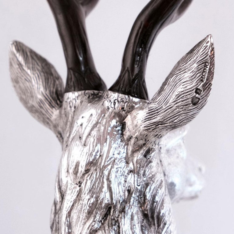 Deer by Alcino Silversmith Handcrafted in Sterling Silver with ...