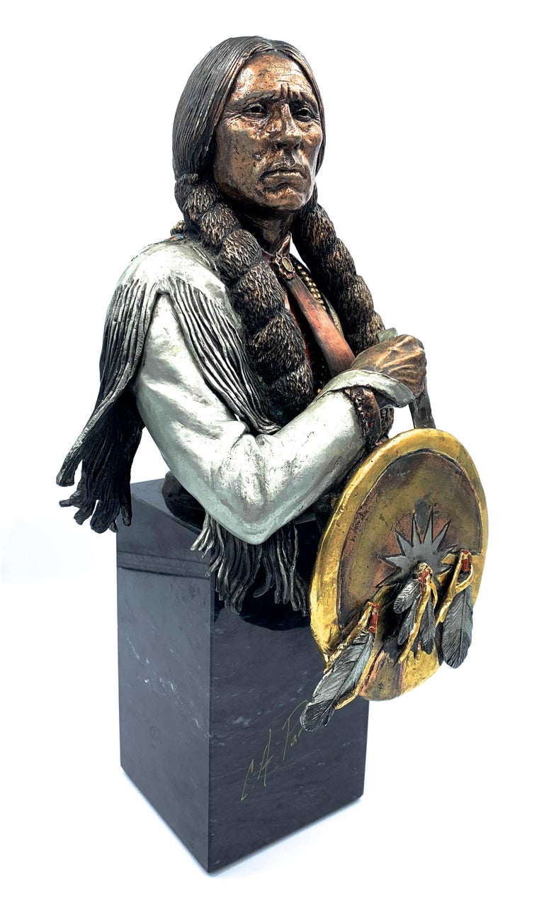 Mixed Media-Skulptur „Defiant Comanche“ von Chris Pardell im Angebot ...