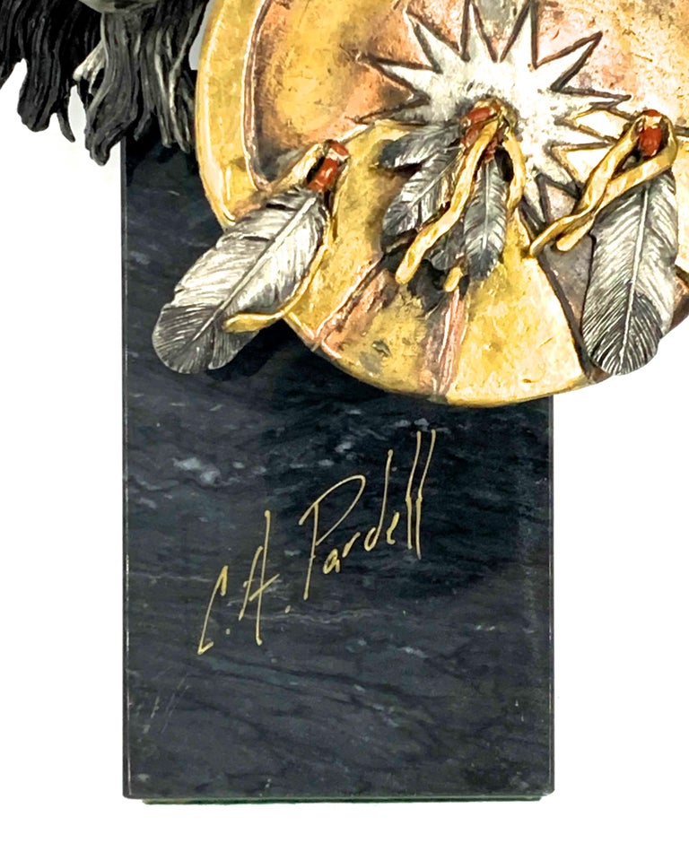"Defiant Comanche" Mixed Media Sculpture by Chris Pardell For Sale at ...