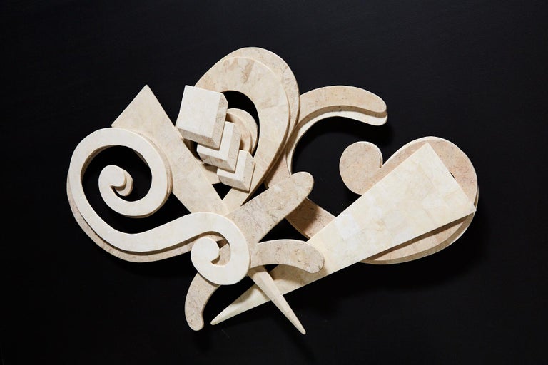 Definitive Motion Tessellated Stone Wall Sculpture For Sale at 1stDibs