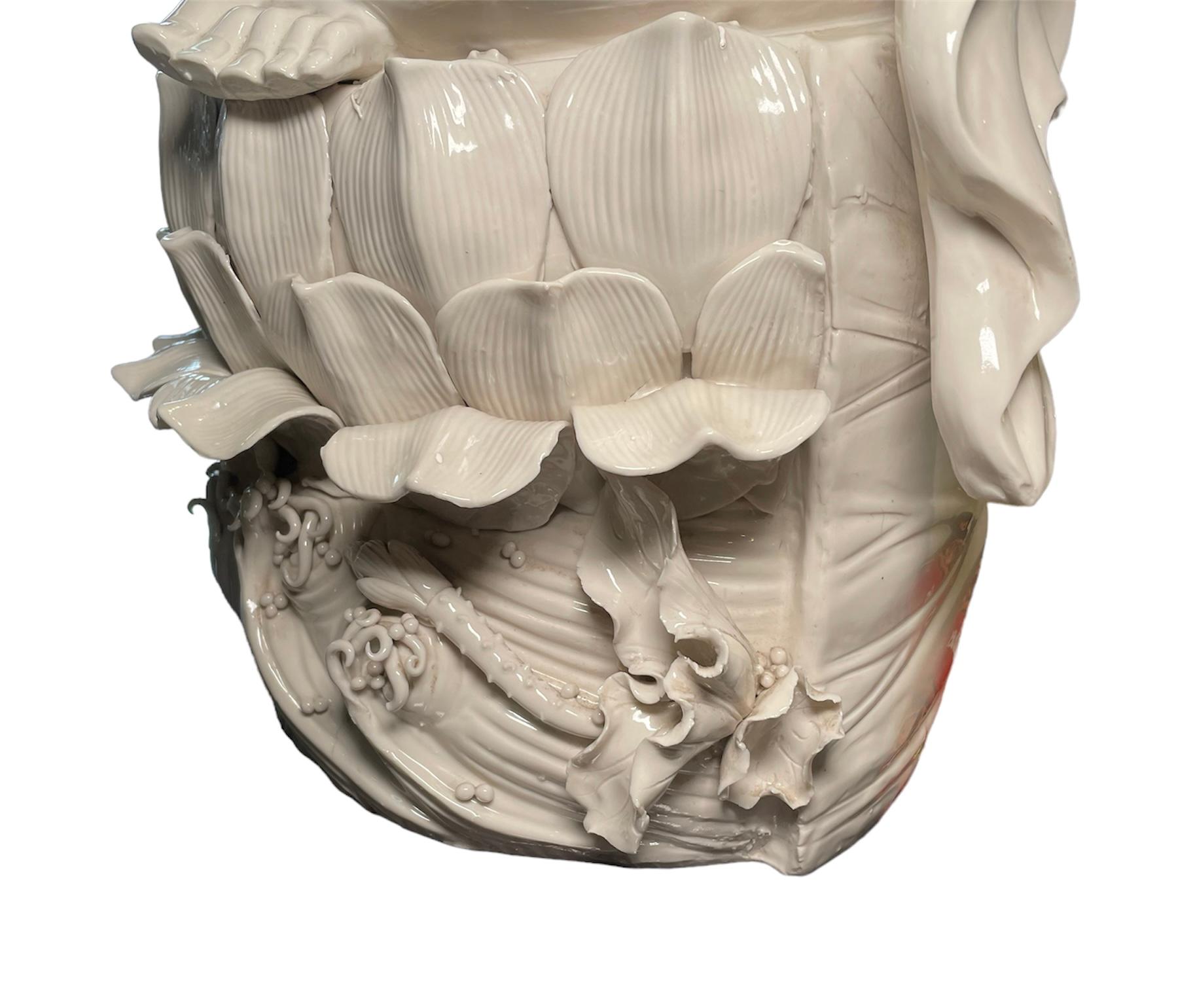 Dehua Porcelain Large Sculpture/Statue of Guan Yin at 1stDibs
