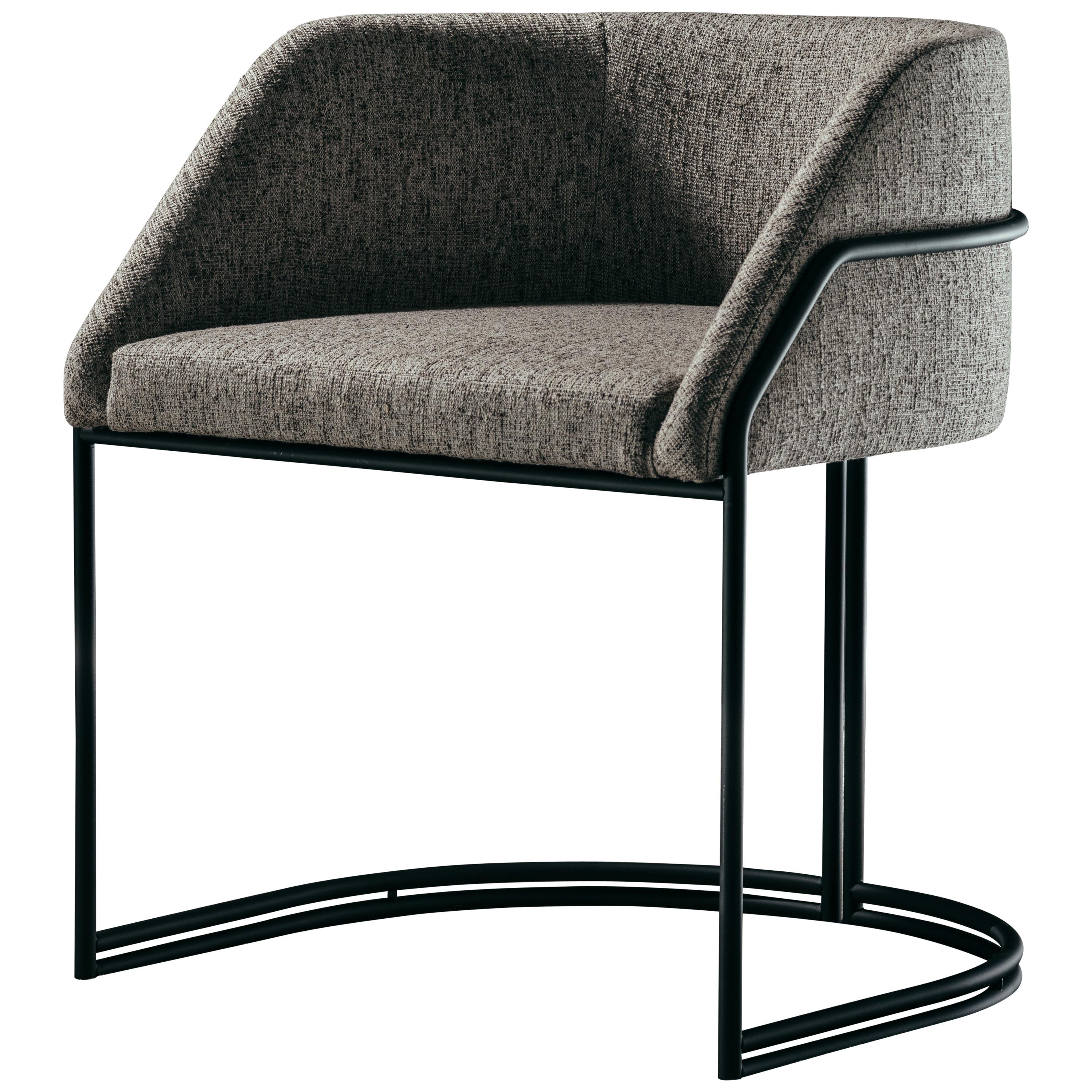 Déjà Vu Chair in Talent Fabrics and Polished Brass Metal For Sale at ...