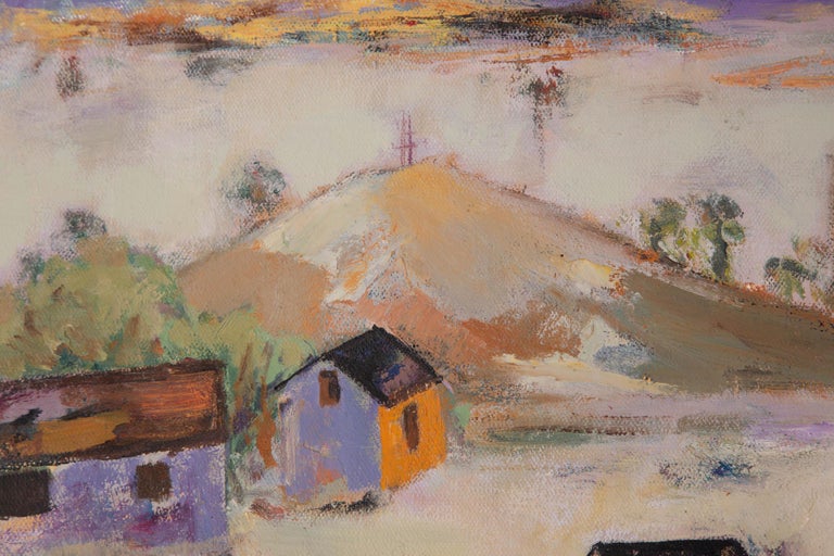 Dejun Chen - Original Landscape Oil On Canvas "Hometown" For Sale at ...