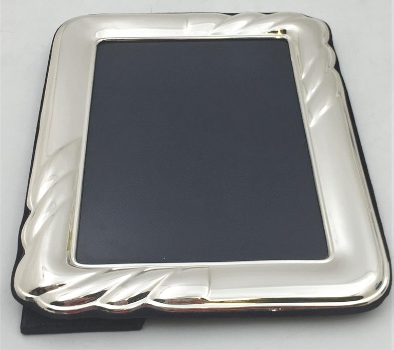 Del Conte Sterling Silver Italian Picture Frame in Mid-Century Modern ...