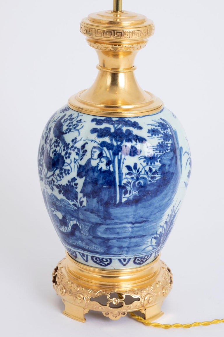 Delft, Pair of Lamps with Chinese Style Vases, 17th and 19th Century at ...