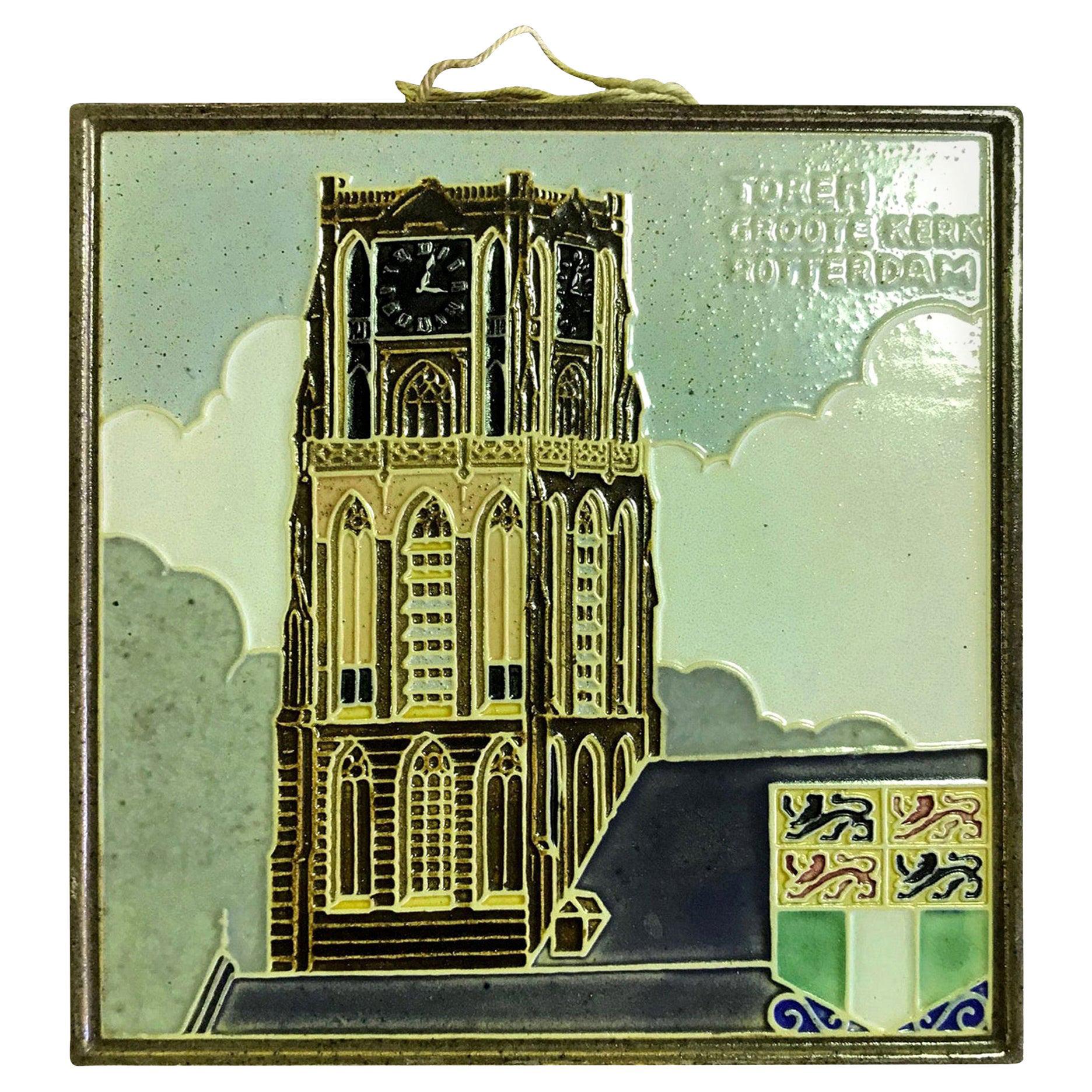 Delft Commemorative World War II Holland Ceramic Pottery Tile at 1stDibs