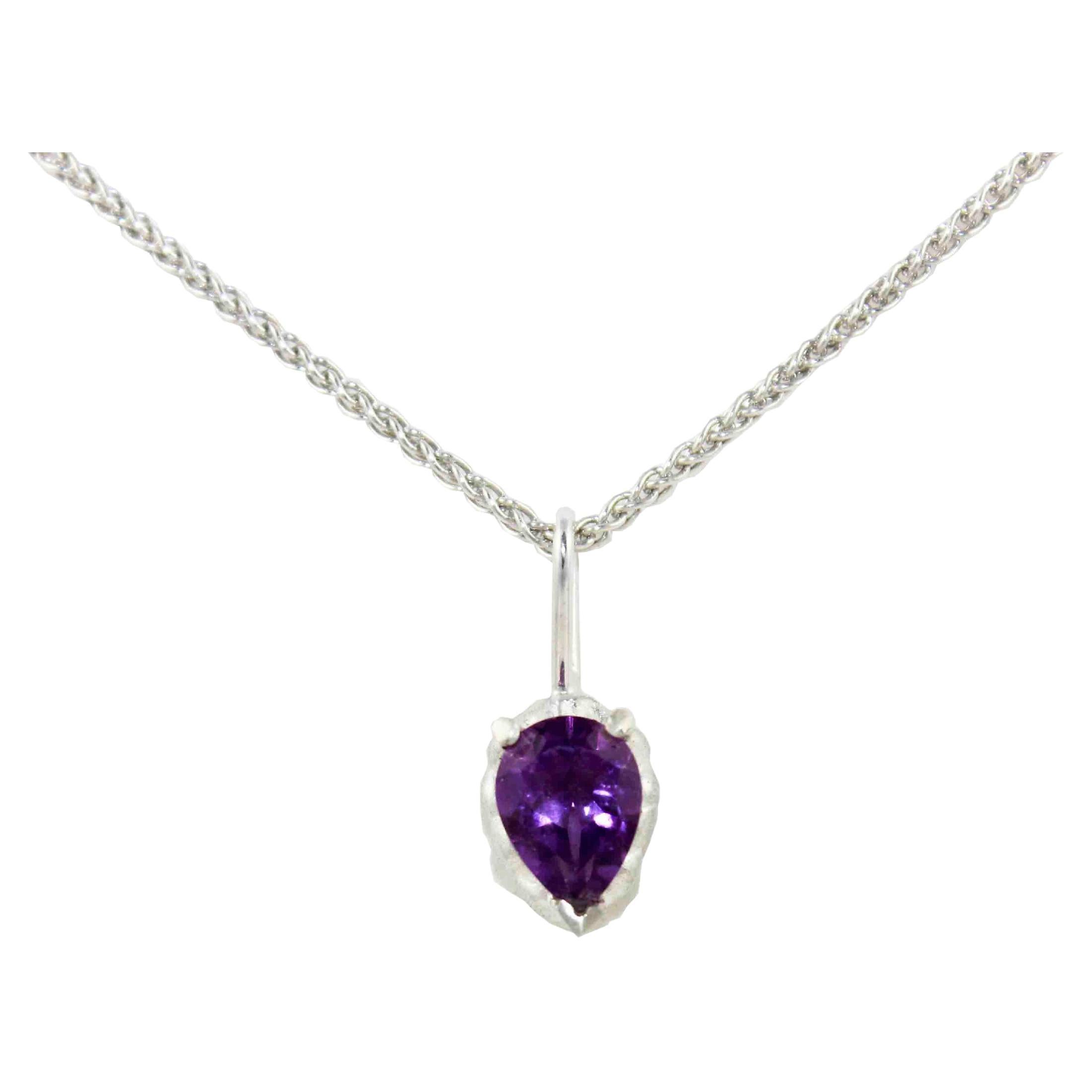Delicate Amethyst Necklace For Sale at 1stDibs