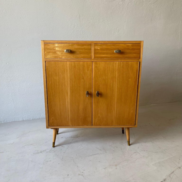 Delicate Mid-Century Modern Small Entry Cabinet, Italy, 1950s at 1stDibs