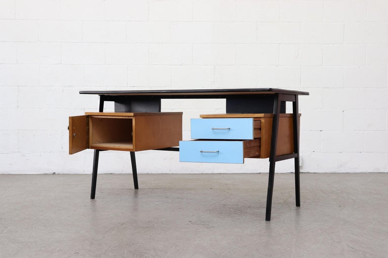 Delicate Retro 1950s Desk Attributed to Coen de Vries at 1stDibs