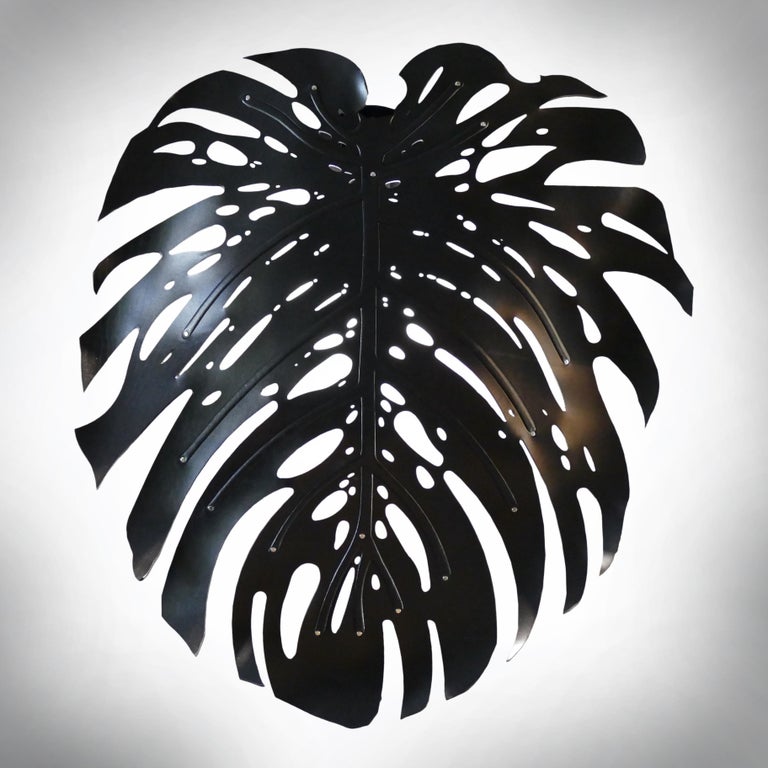 Wall Sconce, Black Leather - Monster Delicious For Sale at 1stDibs