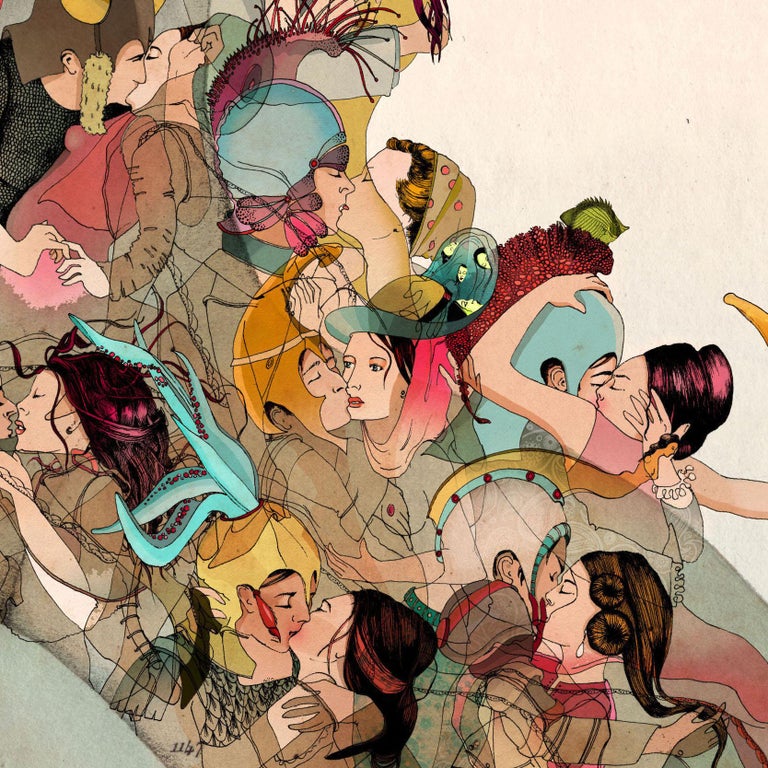 Delphine Lebourgeois - Déesse V Nine Goodbye Kisses For Sale at 1stDibs